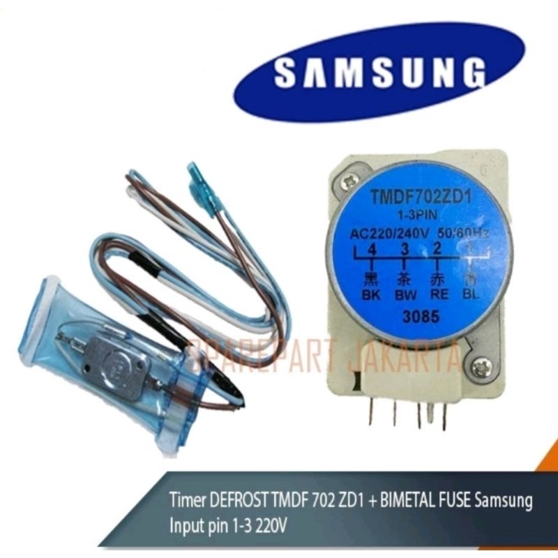 Jual 1 SET TIMER DEFROST FIUS BIMETAL KULKAS SAMSUNG 2 PINTU | Shopee Indonesia
