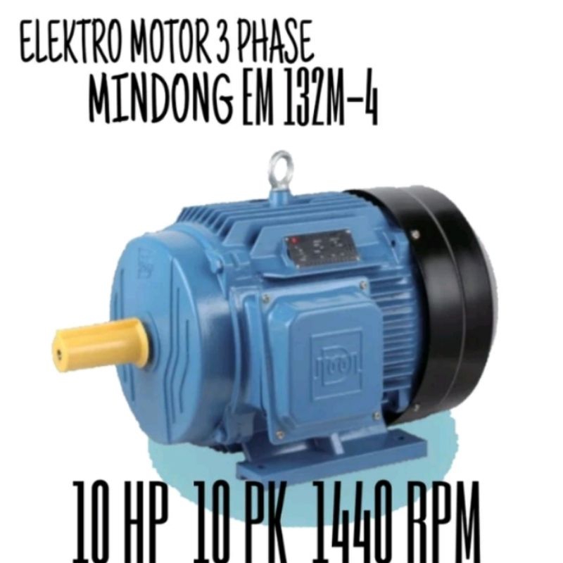 Jual DINAMO ELEKTRO MOTOR 3 PHASE 10 HP 10 PK 1440 RPM | Shopee Indonesia