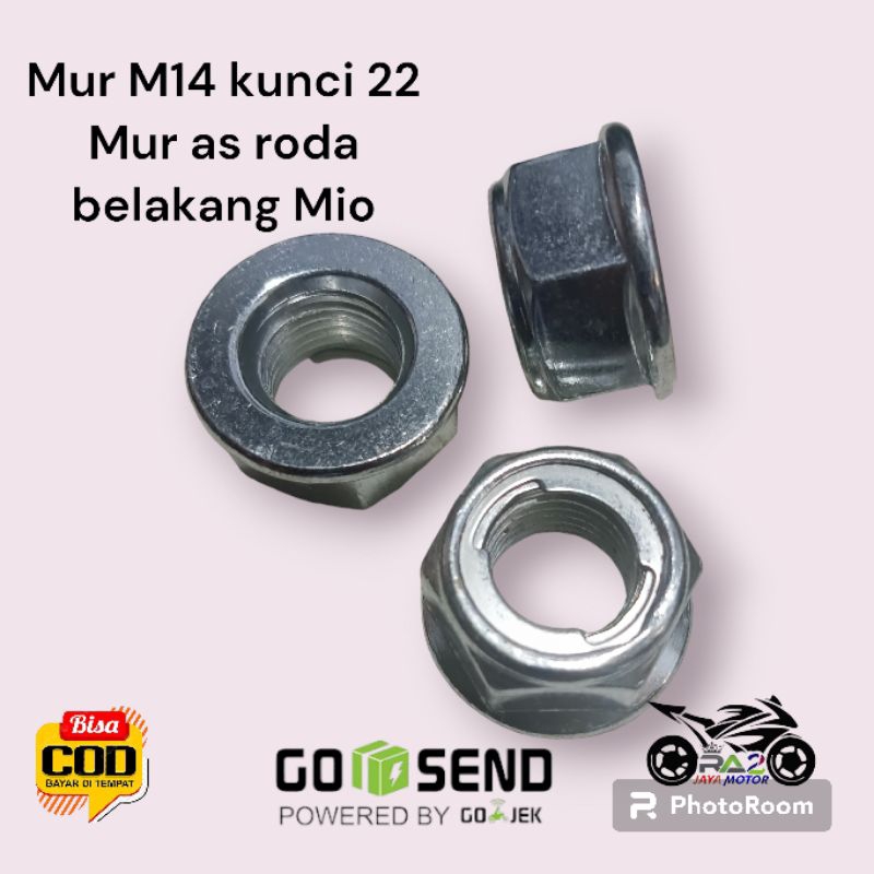 Jual MUR Roda M14 kunci 22, mur roda mio | Shopee Indonesia
