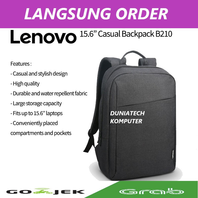 Jual Tas Laptop LENOVO BACKPACK Size 14 - 15.6 inch original 100%BARU ...