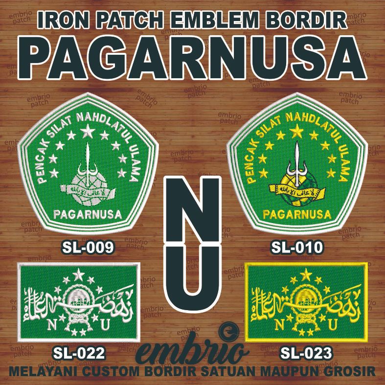 Jual Emblem logo PAGARNUSA NU patch bordir pagar nusa bet seragam silat ...