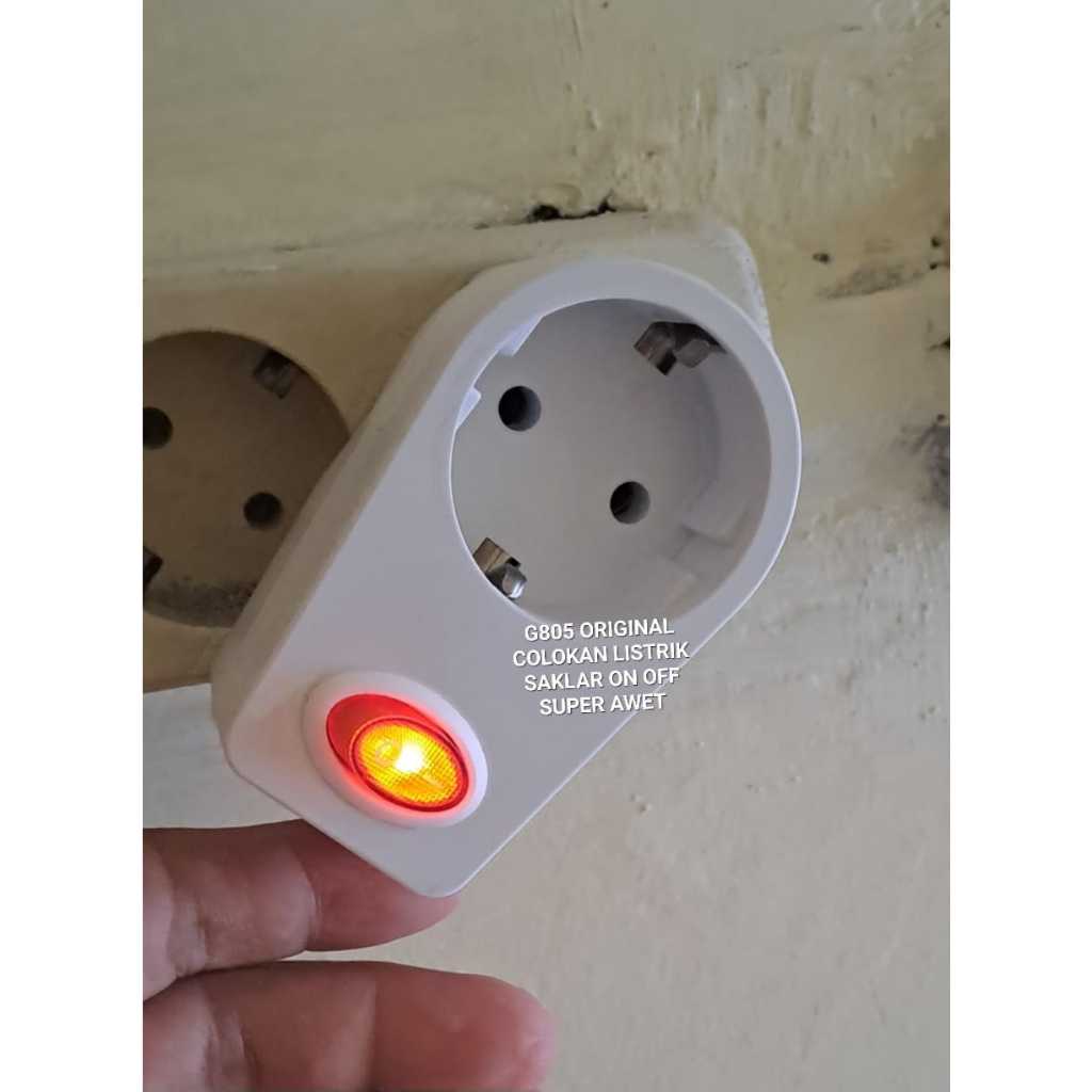Jual G805 ORIGINAL COLOKAN SAKLAR TUNGGAL SERBA GUNA ON OFF SOCKET ...