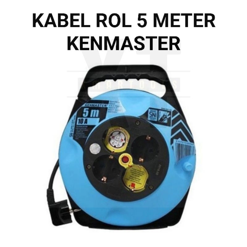 Jual Kabel rol 5 Meter 4 Lubang / Kabel roll 5M Kenmaster | Shopee ...