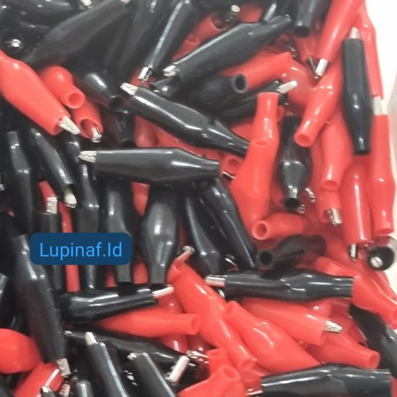 Jual CAPIT BUAYA KECIL KLIP 2.5CM MERAH HITAM 1SET | Shopee Indonesia