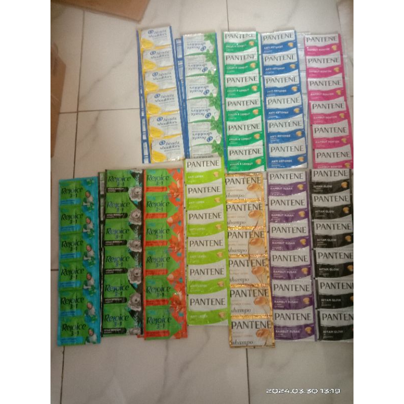 Jual Sampo pantene renceng isi 12 saset (24pcs) | Shopee Indonesia