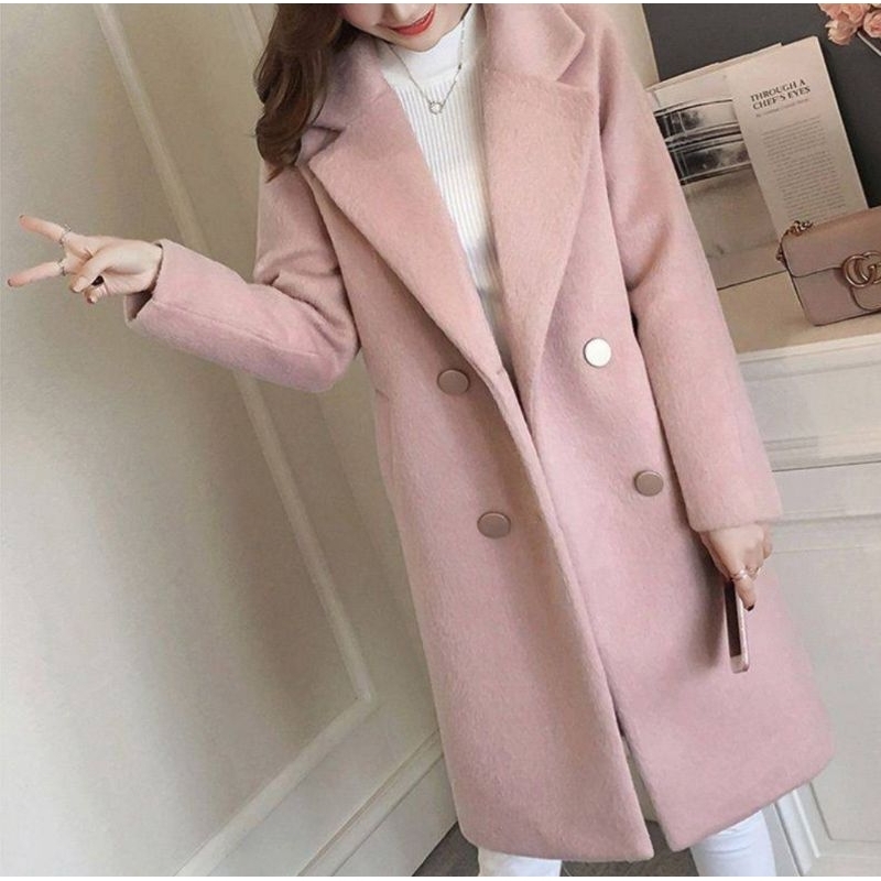 Jual Korean Coat wool - Winter Coat Jaket Musim Dingin Tebal Ala Korea ...