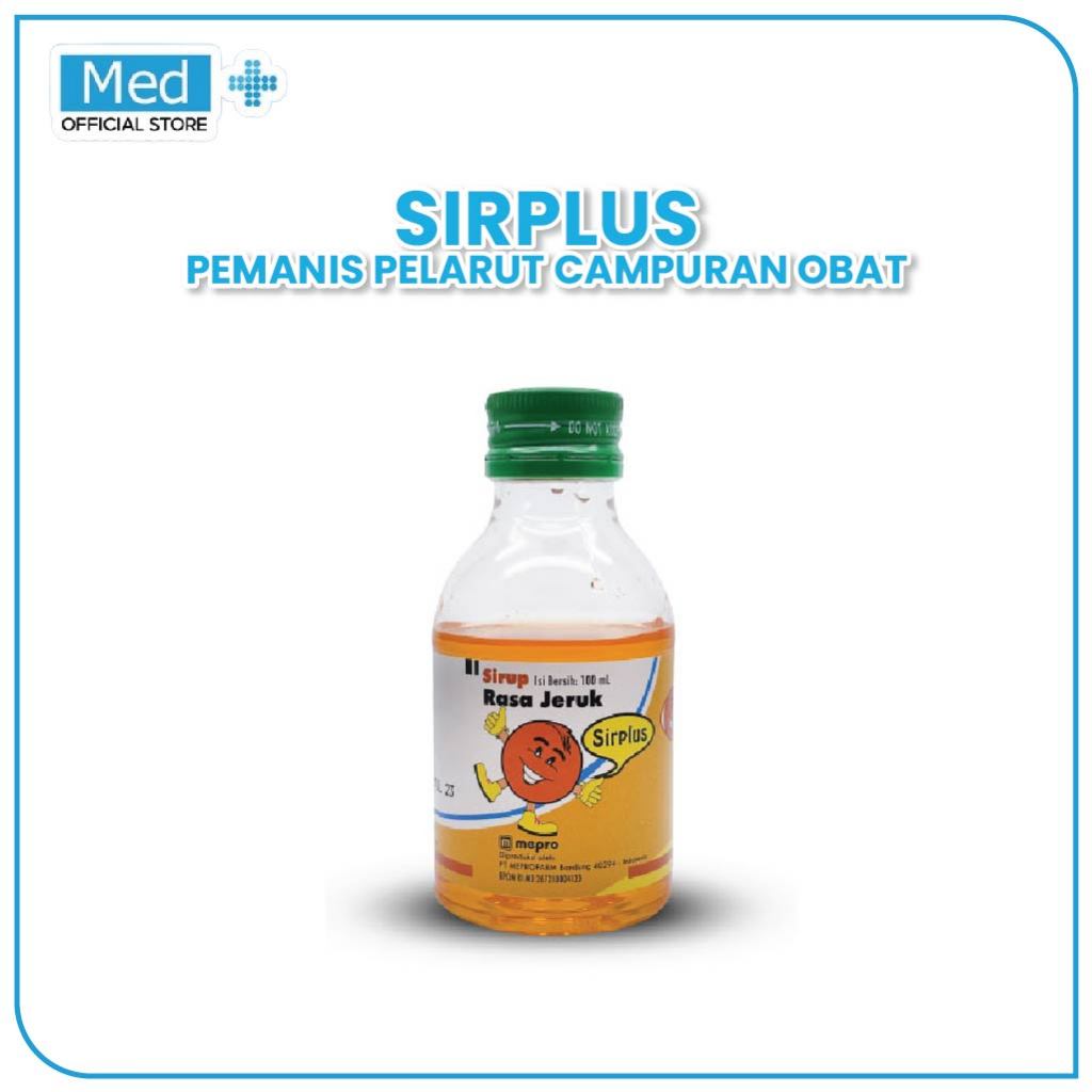 Jual Med+ Sirplus Rasa Jeruk / Stroberi Sirup 100 Ml | Shopee Indonesia