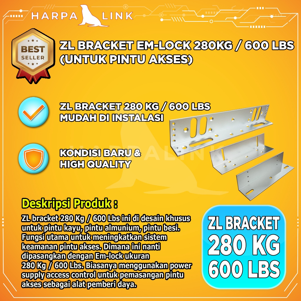 Jual ZL Bracket 600Lbs 280Kg / ZL Bracket Em Lock 280KG 600LBS Magnetic ...