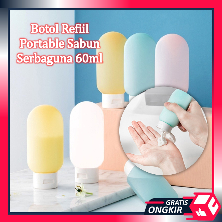 Jual Gratis Ongkir - 5937 Botol Refiil Portable Sabun Serbaguna 60ml ...