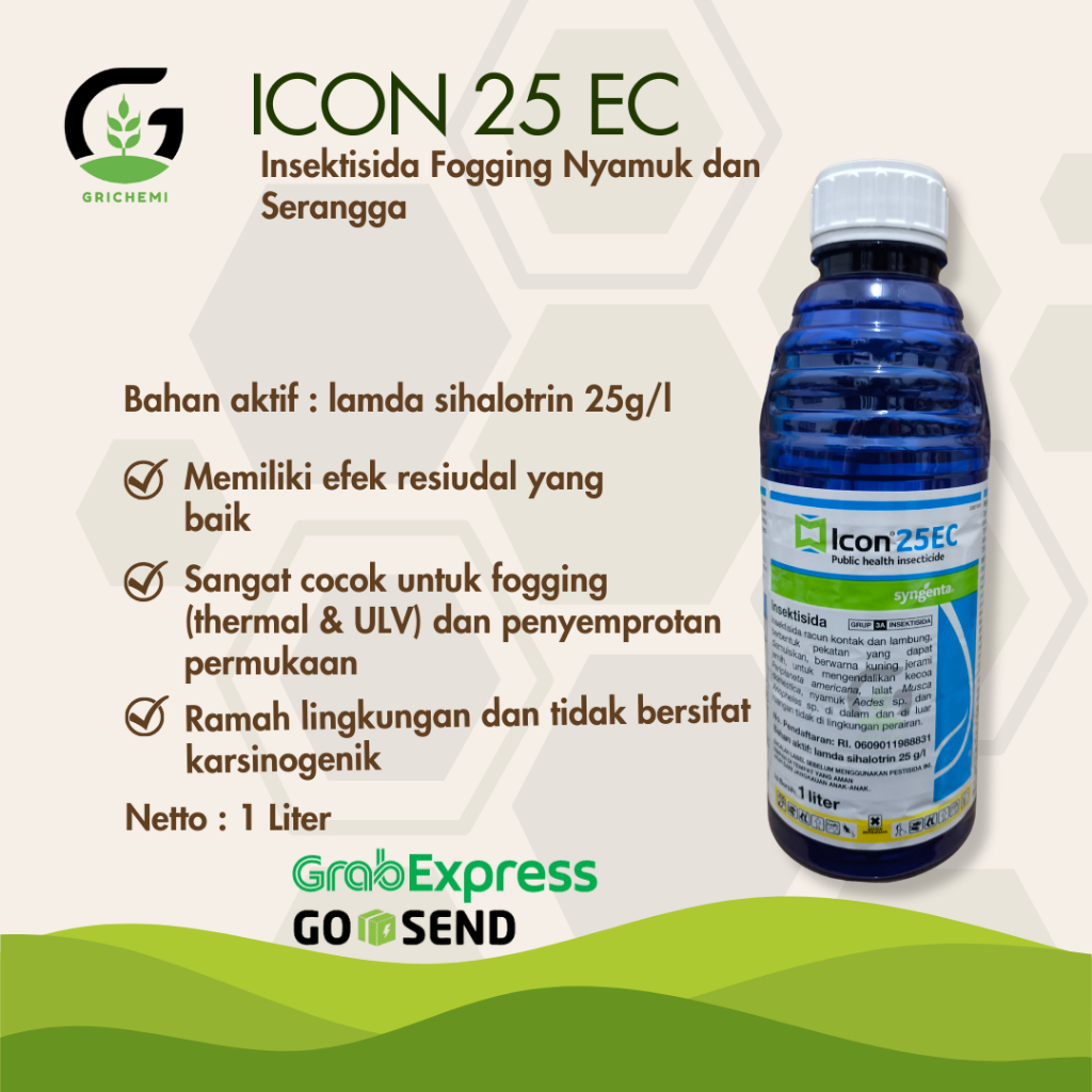 Jual ICON 25 EC OBAT FOGGING NYAMUK BASMI KECOA LALAT SERANGGA 1 LITER | Shopee Indonesia