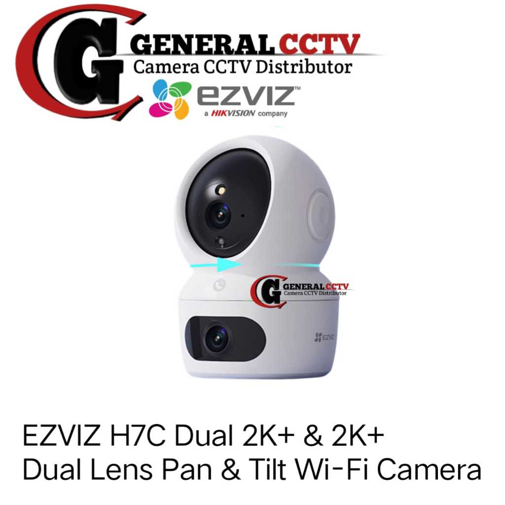 Jual Ezviz H7c Dual 2K⁺ & 2K⁺ Dual-Lens Pan Tilt WiFi Camera Dual Band ...