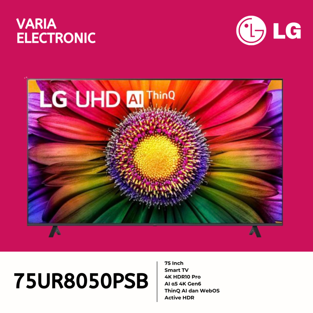 Jual LED TV LG 75 Inch 75UR8050PSB 4K UHD Smart TV | Shopee Indonesia