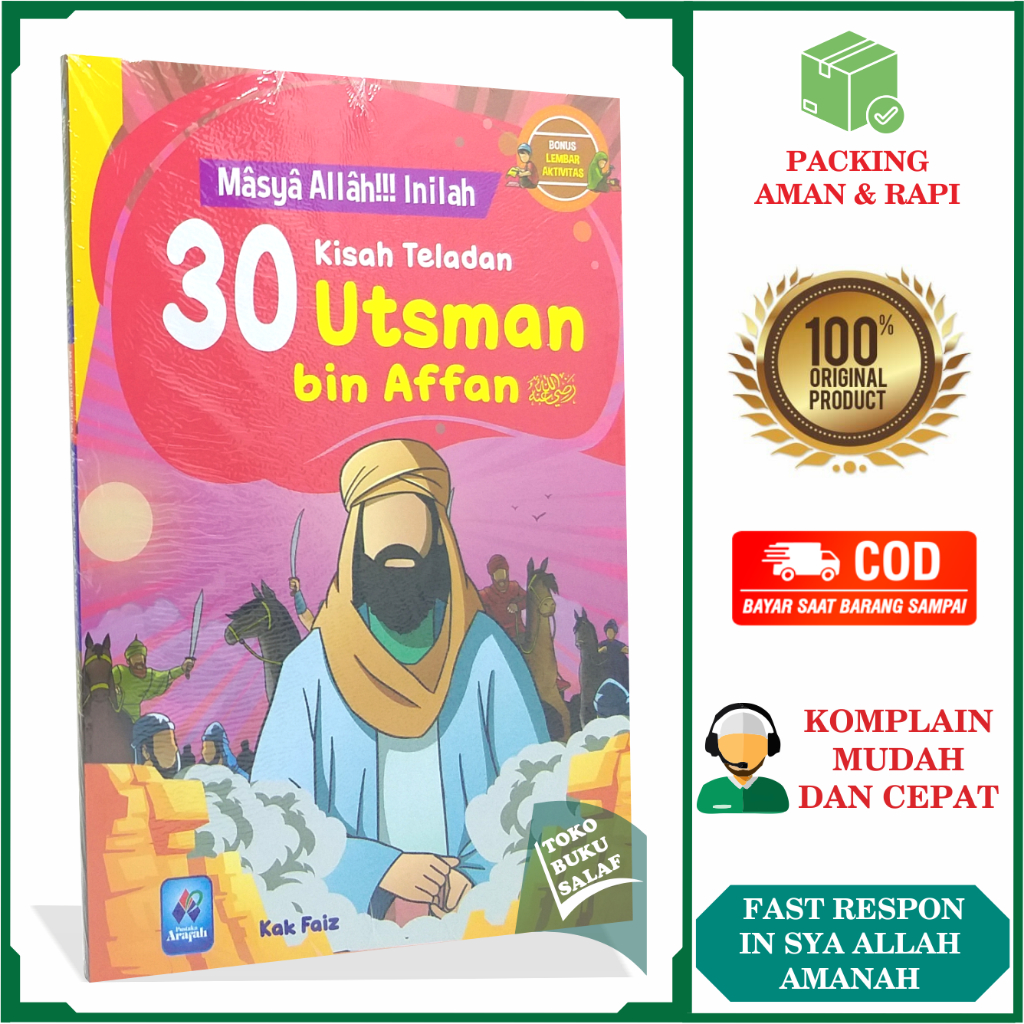 Jual Masya Allah Inilah 30 Kisah Teladan Utsman bin Affan Kisah Khulafaur Rasyidin Khalifah ...