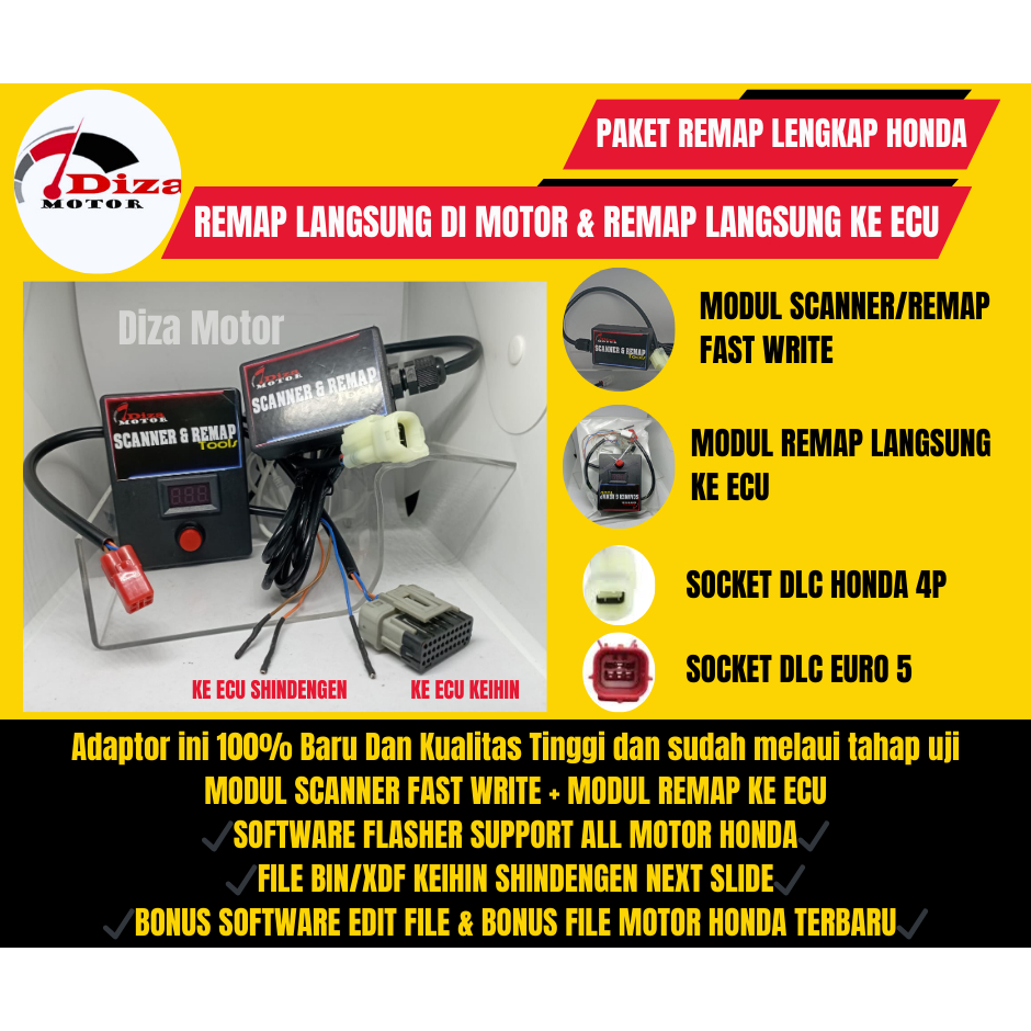 Jual PAKET REMAP TERMURAH & TERLENGKAP! Remap Sepeda Motor Honda dengan ...