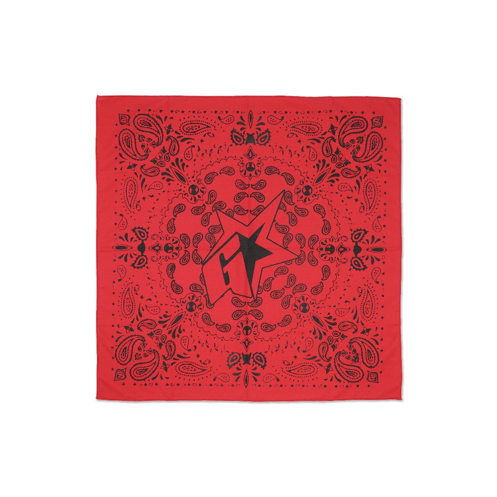 Jual GDCK Bandana Red AARON / Syal scarf katun / Slayer Paisley Merah ...