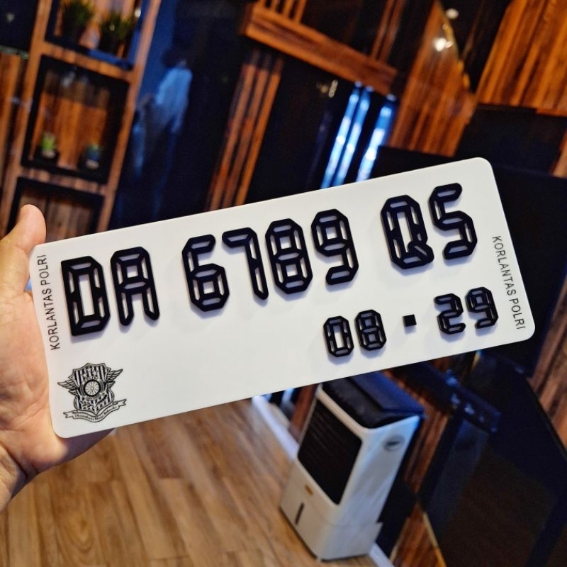 Jual plat motor DIGITAL hurup timbul 3D | Shopee Indonesia