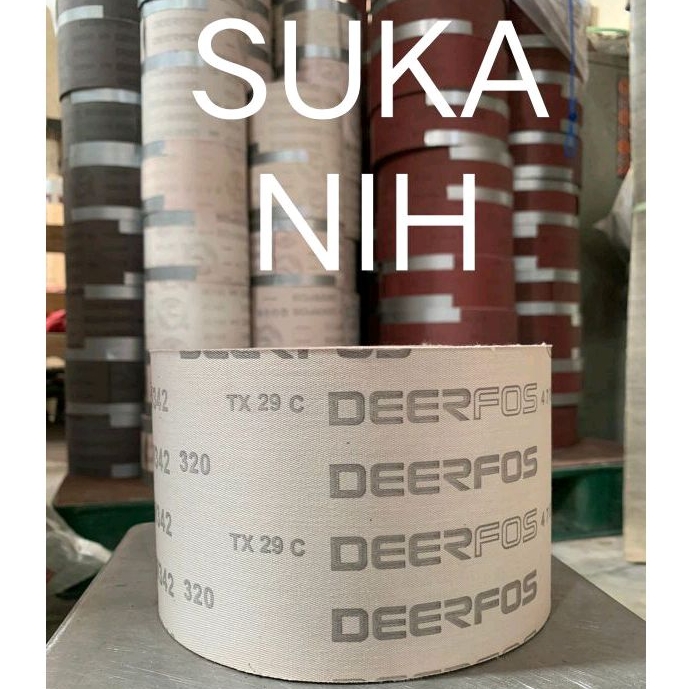 Jual HAMPLAS ROLL AMPLAS ROL 50 METER /KAIN LENTUR/DEERFOS / GRIT #60 ...