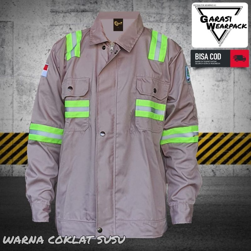 Jual Wearpack Safety Atasan / Pakaian Kerja Safety/ APD K3/ Lengan ...