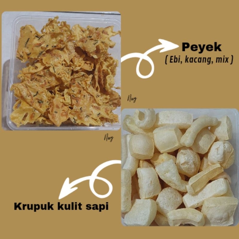 Jual Krupuk kulit sapi box & Peyek box / rempeyek renyah / rempeyek ...