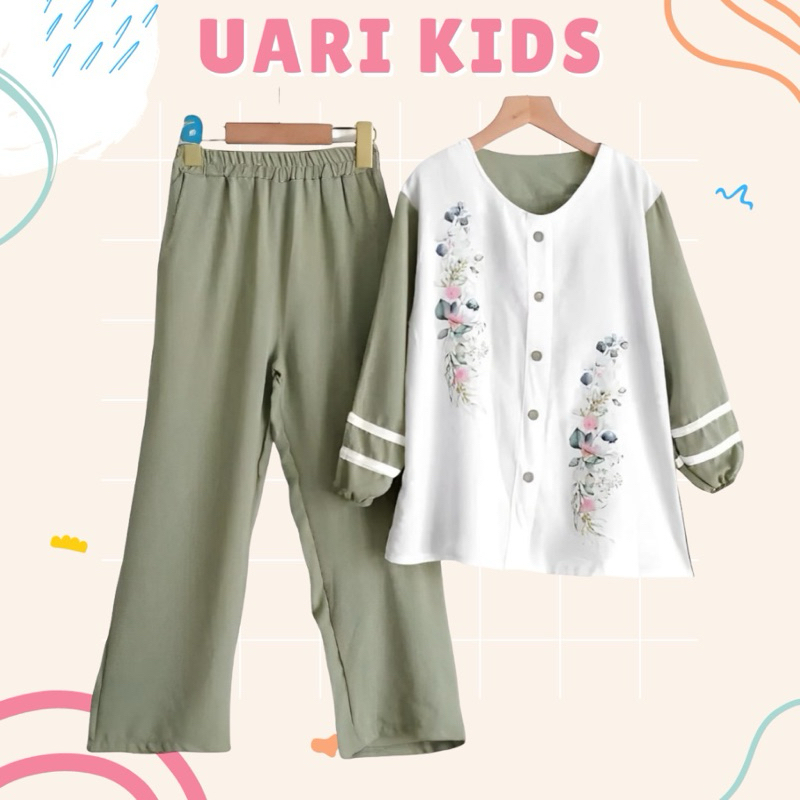 Jual KANCING AKTIF ~ BUNGA SET KIDS (3THN-13THN) CRINKLE // SETELAN ...