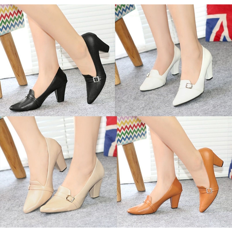 Jual SEPATU PANTOFEL HIGH HEELS WANITA PREMIUM SEPATU PESTA KERJA ...