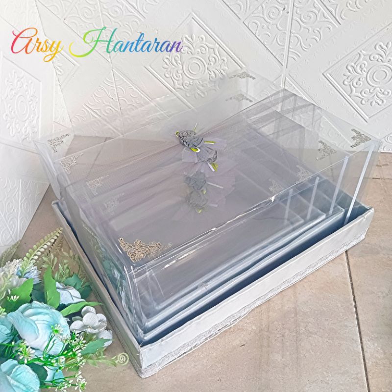 Jual Kotak Seserahan Pernikahan Set Lengkap Isi 4 Box Hantaran Parcel ...