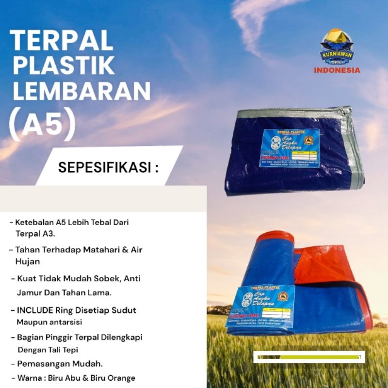 Jual Terpal 4x6 A5 Terpal Anti Air Terpal Murah Berkualitas Impor Awet ...