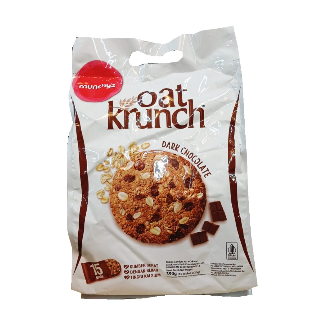 Jual MUNCHY'S OAT KRUNCH DARK CHOCOLATE 390g | Shopee Indonesia