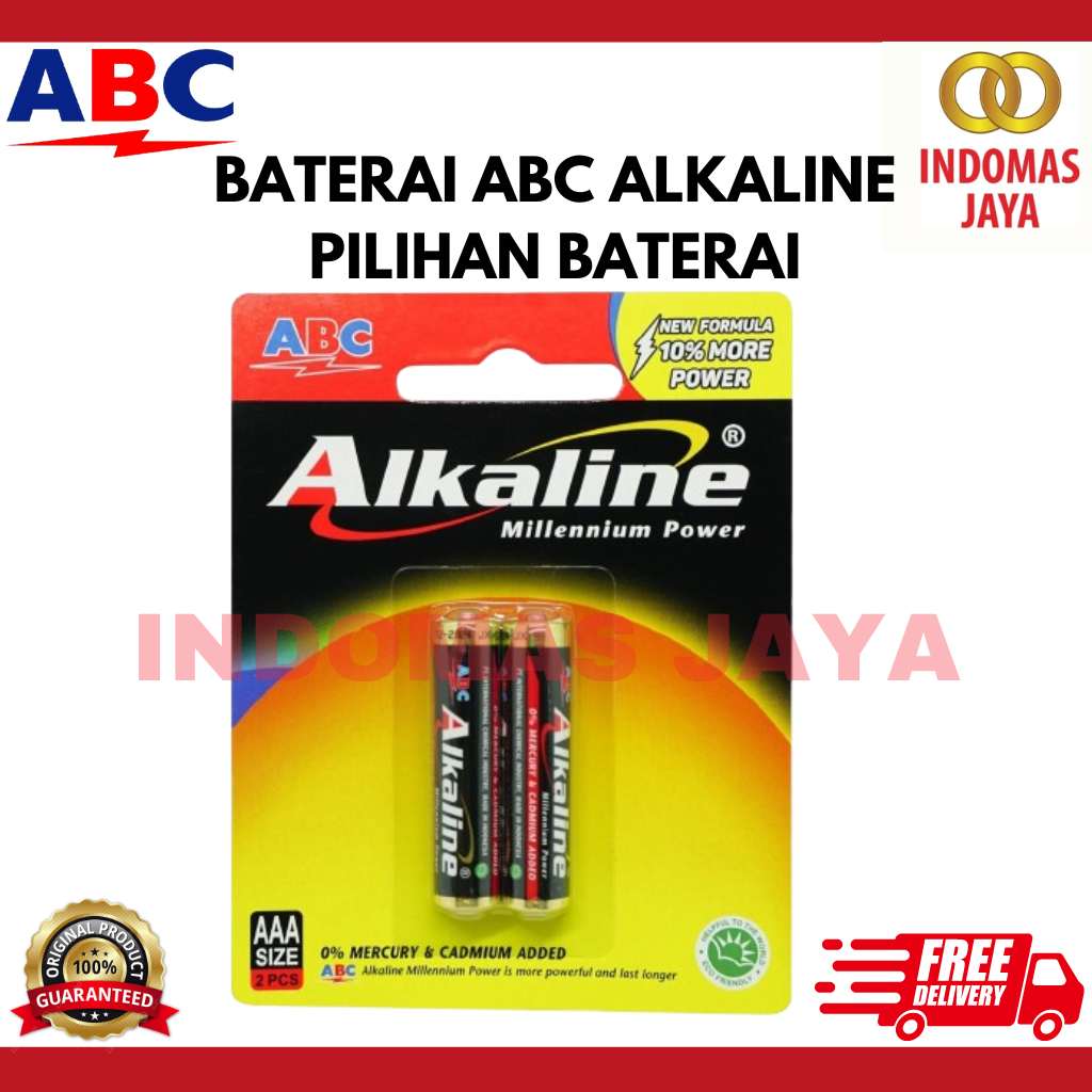 Jual Baterai ABC Alkaline AA/A2/A3/AAA isi 2pcs/Baterai ABC A2 Biru ...