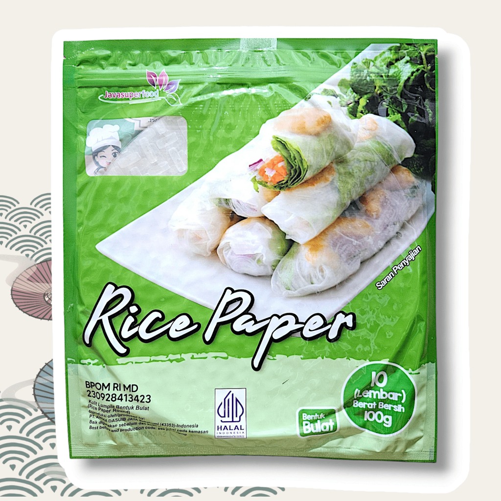 Jual Rice Paper Kulit Lumpia Bulat 10 Lembar 100gr | Shopee Indonesia