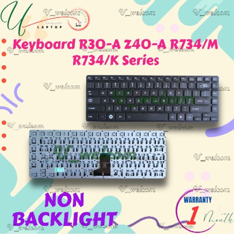 Jual Keyboard toshiba dynabook r734/m r734/k r30-a non Backlight non ...