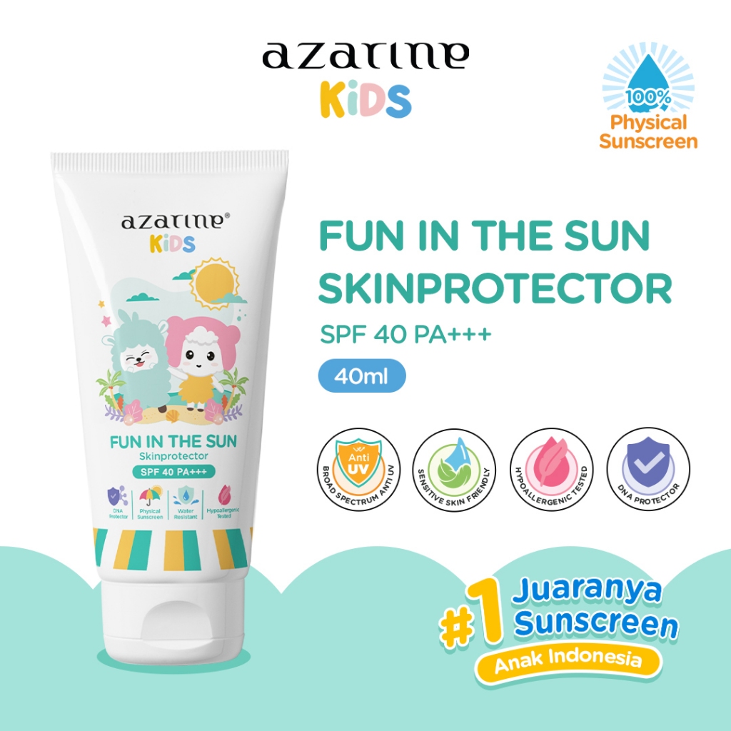 Jual Azarine Kids Fun In The Sun Skin Protector Sunscreen Anak SPF 40 ...