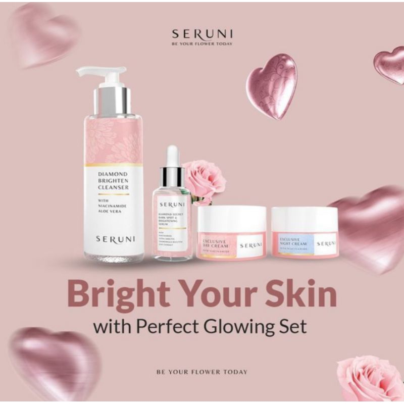 Jual Paket Bundling SERUNI ( SERUM, DAY, NIGHT CREAM, FACIAL WASH ...