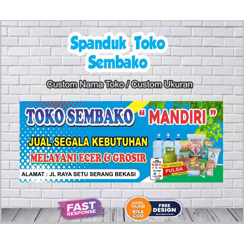 Jual Spanduk / Baner Toko sembako custom | Shopee Indonesia