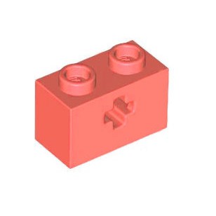 Jual Lego Coral Part 32064 Technic, Brick 1 x 2 with Axle Hole | Shopee ...