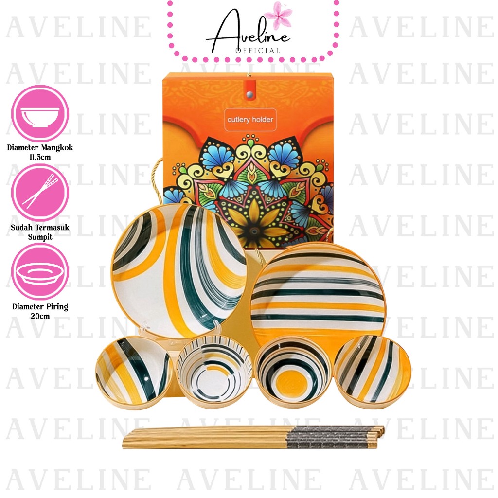 Jual Hanami Mangkok Set Hampers Japanese Bowl set Piring Mangkok ...