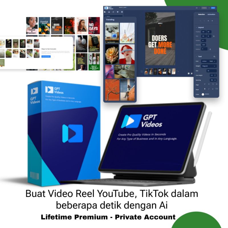 Jual GPT Videos Pro | Private Lifetime | Buat video short Reel YouTube ...