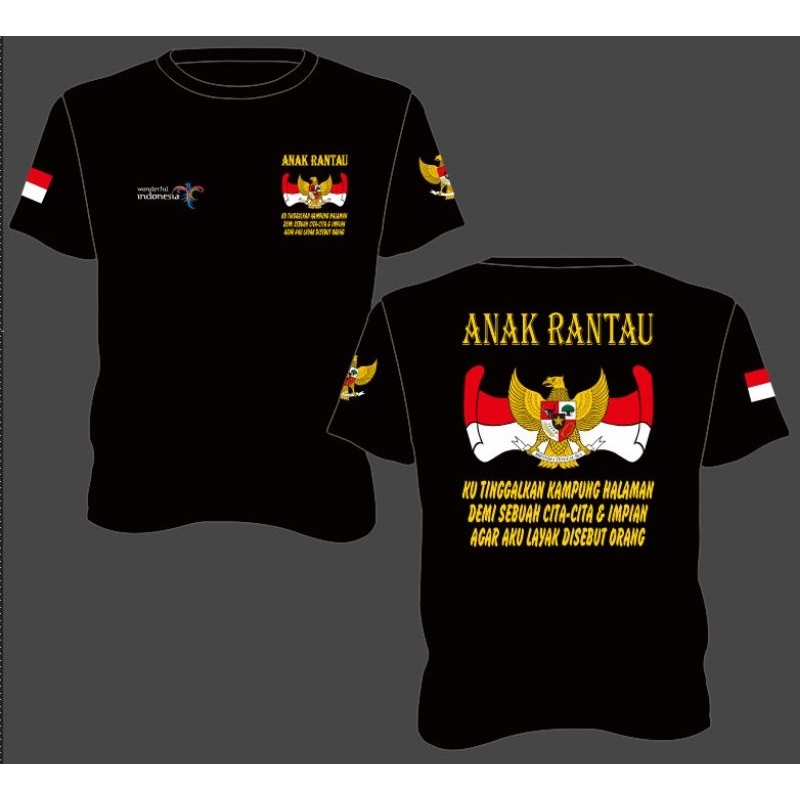 Jual KAOS ANAK RANTAU / kaos rantau / kaos katun / kaos sablon ...