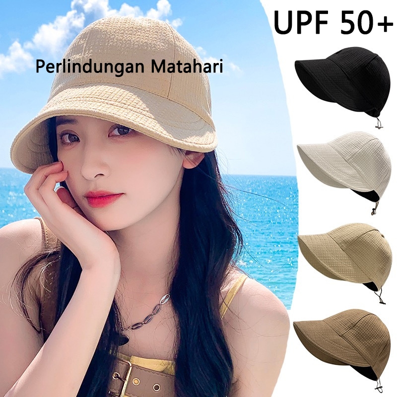 Jual Topi Wanita Korea Pelindung UV Matahari Topi Gaya Topi Pantai Topi ...