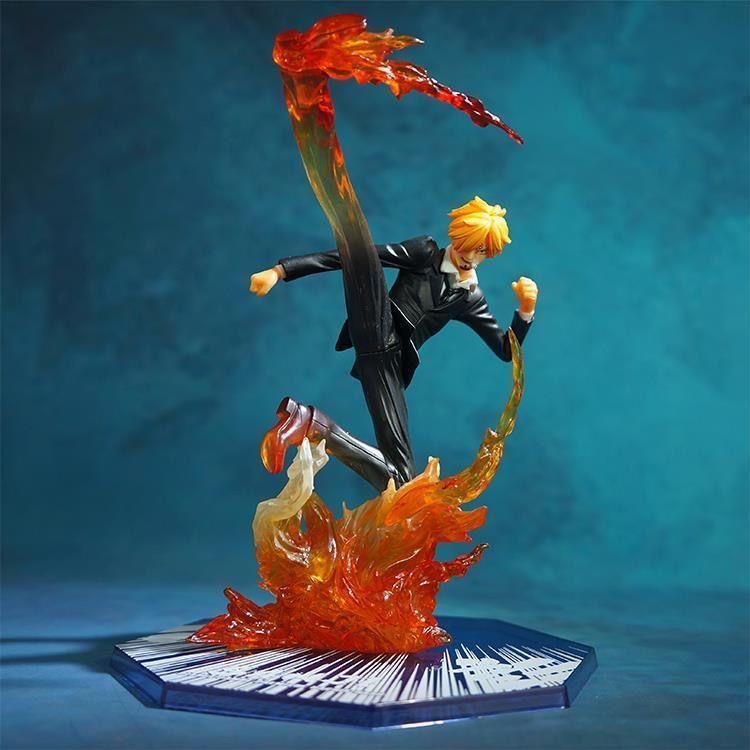 Jual Action Figure One Piece Zoro Luffy Ace Sanji Battle Effect Ornamen ...