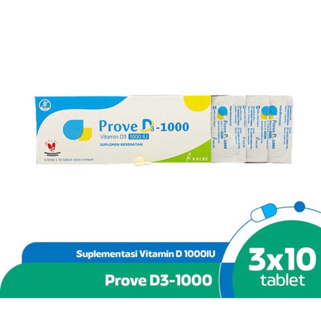 Jual PROVE D3 1000 Per box 30 Tablet | Shopee Indonesia