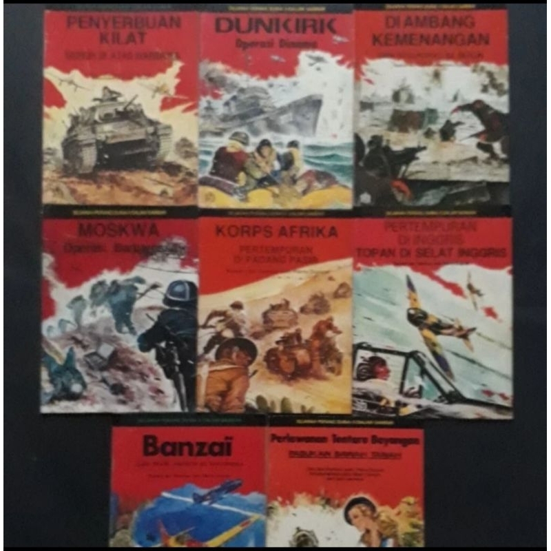 Jual PAKET KOLEKSI 8 KOMIK SEJARAH PERANG DUNIA II/PIERRE DUPUIS/SH ...