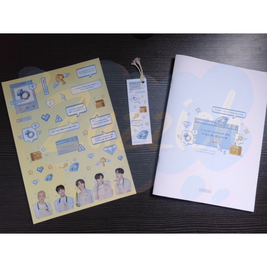Jual [READY INA] AAB OFFICIAL MERCH MD TREASURE A5 NOTE + BOOKMARK ...