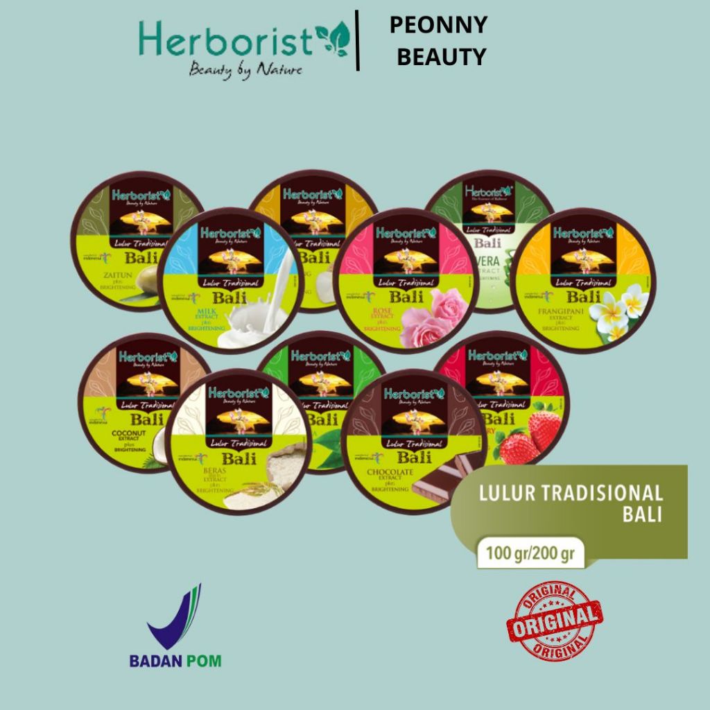 Jual Herborist Lulur Tradisional Bali 100gr | Lulur Badan Herborist ...