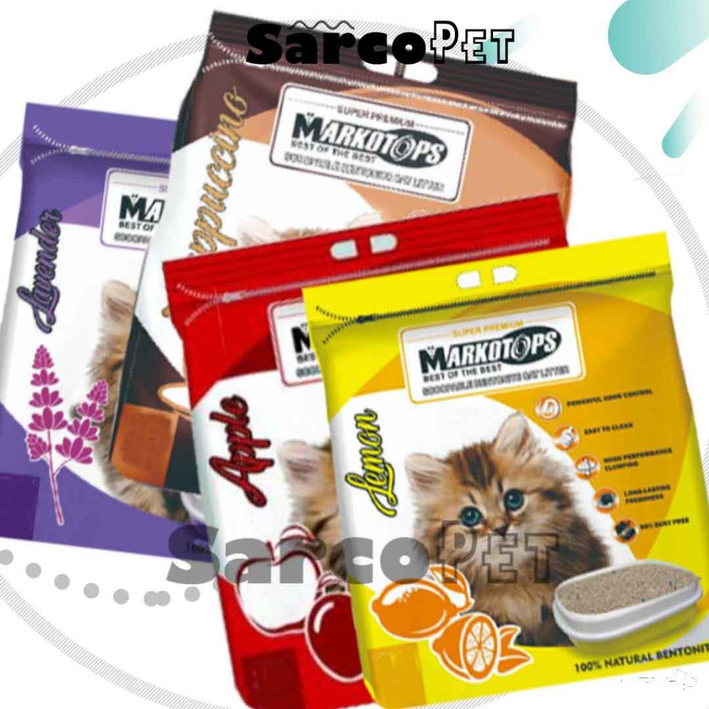 Jual Markotop 25 Liter Pasir Kucing Gumpal Wangi Bentonite Markotops ...