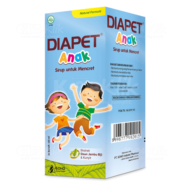 Jual DIAPET ANAK 60 ML SIRUP HERBAL UNTUK DIARE MENCRET ANAK | Shopee ...