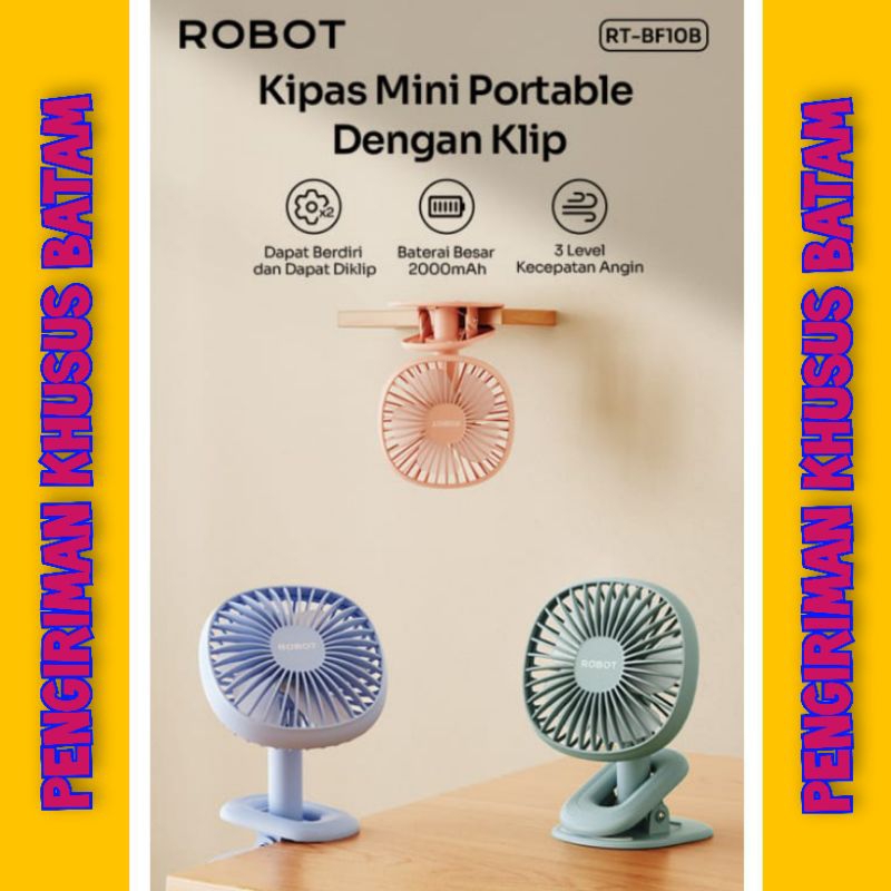 Jual KIPAS MINI PORTABEL ROBOT USB MINI FAN RT-BF10B (KHUSUS BATAM ...