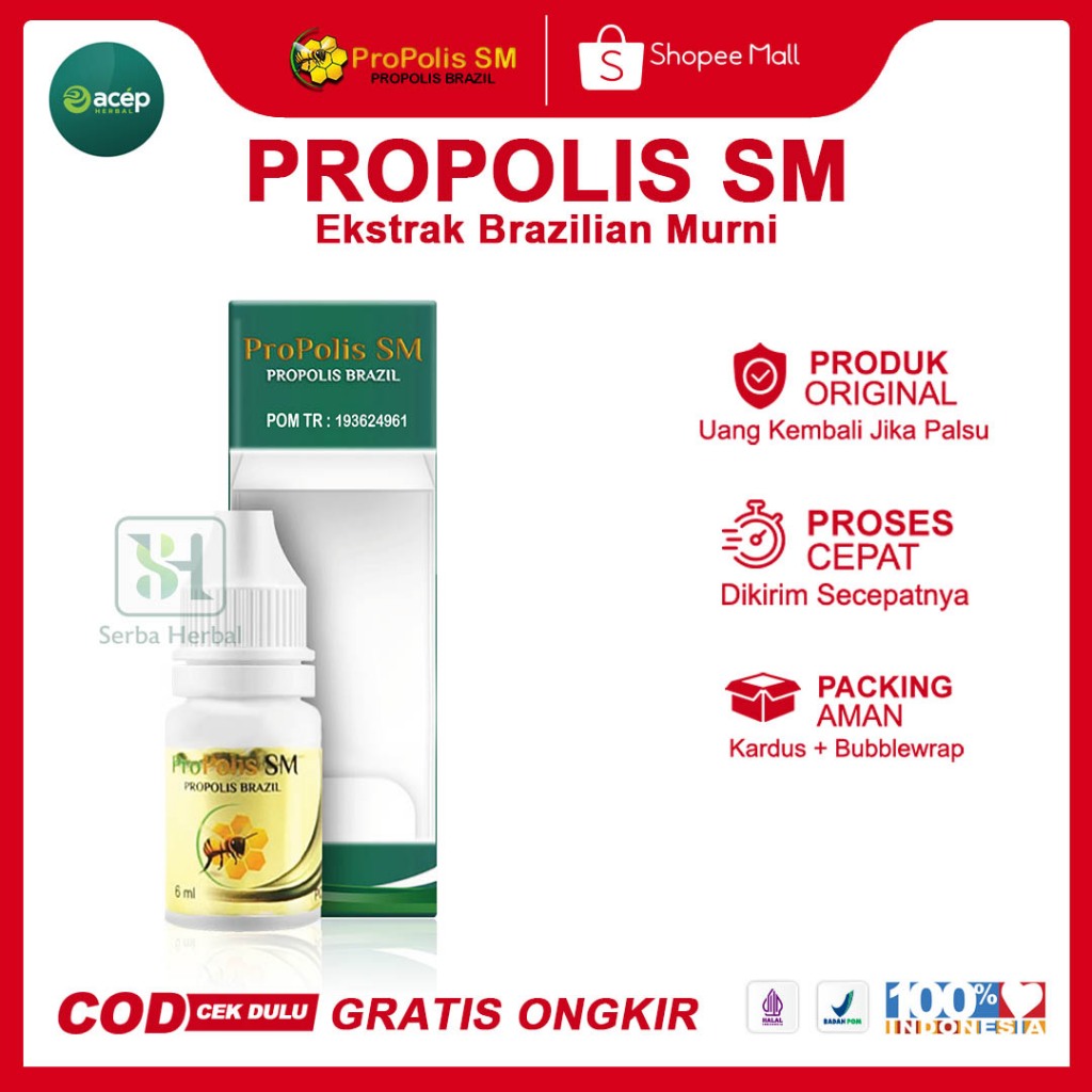 Jual Propolis SM Brazilian With Nano Technology Non Alkohol Asli 100% ...
