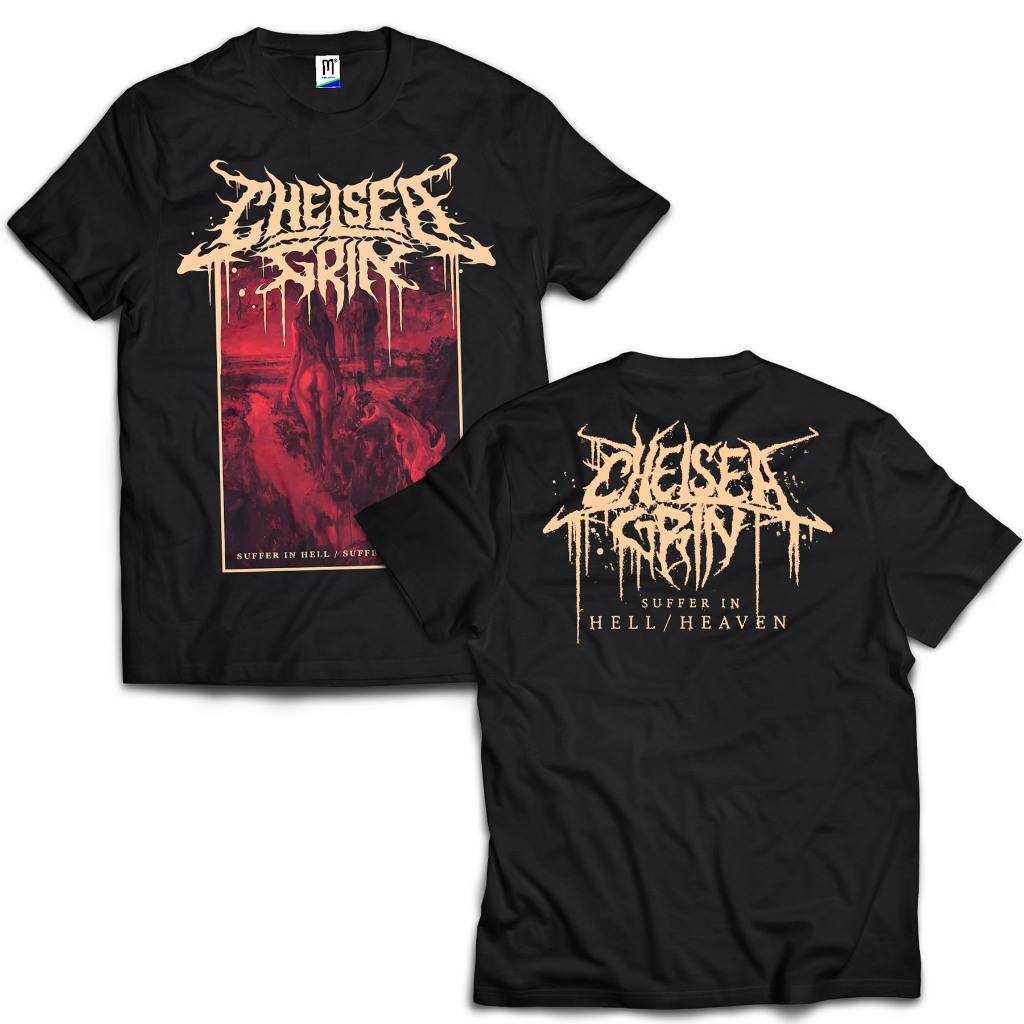 Jual T-shirt Kaos Chelsea Grin suffer in hell/heaven | Tag Merch cons ...