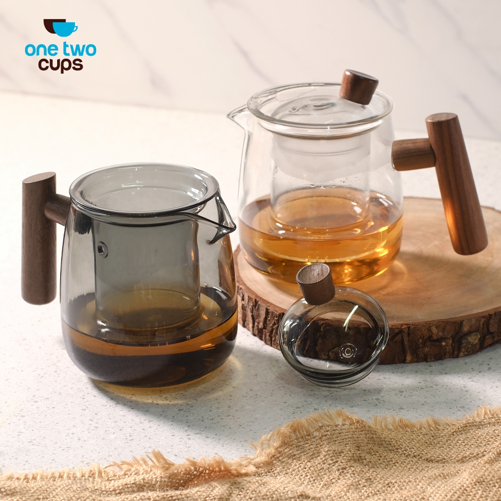 Jual Teko Pitcher Teh Kaca Estetik 480ml dengan Saringan Teapot Minimalis Tahan Panas One Two ...